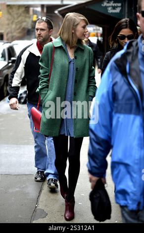 Lily Aldridge and Taylor Swift out and about in Soho Featuring: Lily ...