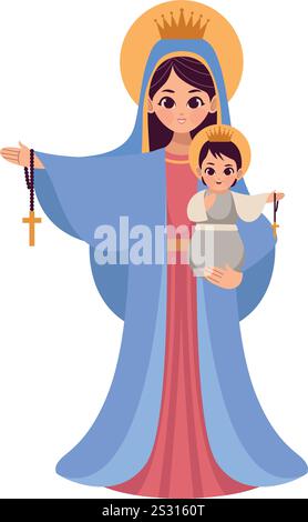 virgin mary of perpetual help Stock Vector Image & Art - Alamy