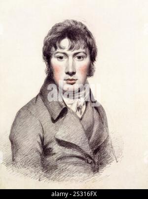 John Constable (1776-1837), self-portrait drawing of the English ...