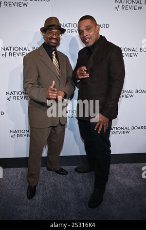 Clarence Maclin and John 'Divine G' Whitfield walking on the red carpet ...
