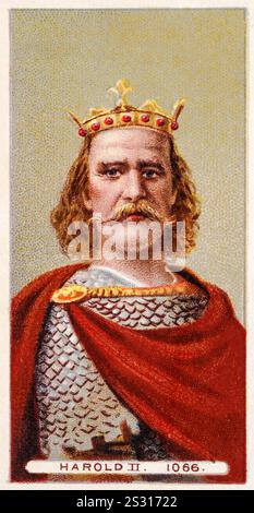 The Death of King Harold II (Harold Godwinson, circa 1022-1066) at the ...