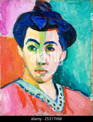 'portrait of madame matisse, the green line' from Henri Matisse Stock ...