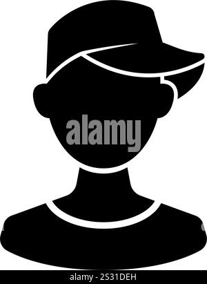 Vector illustration of avatar and dummy symbol. Set of avatar and ...