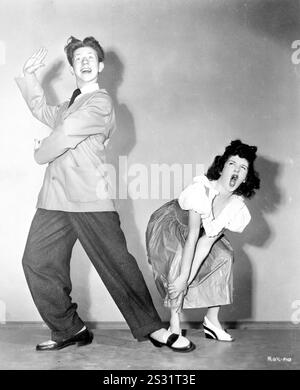 Peggy Ryan, Donald O'Connor, on-set of the Film, "Patrick The Great ...