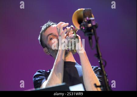 Der französische Jazz-Trompeter Olivier Laisney beim Internationalen ...