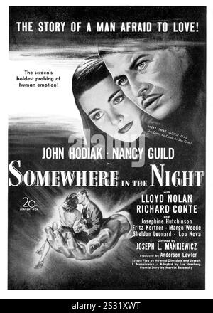 SOMEWHERE IN THE NIGHT, Nancy Guild, 1946, (c) 20th Century Fox, TM ...