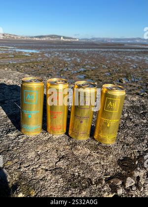 A selection of 330ml Au Vodka Pre-Mixed Cans, including Blue Raspberry ...