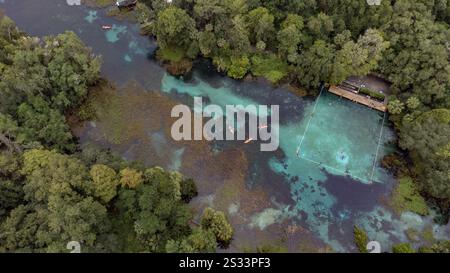 Aerial view of Rainbow Springs in north central Florida Stock Photo - Alamy