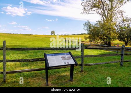 Birmingham Hill Brandywine Battlefield Trail with views of the historic ...