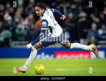 Tottenham Hotspur defender Djed Spence (24) during the Tottenham ...
