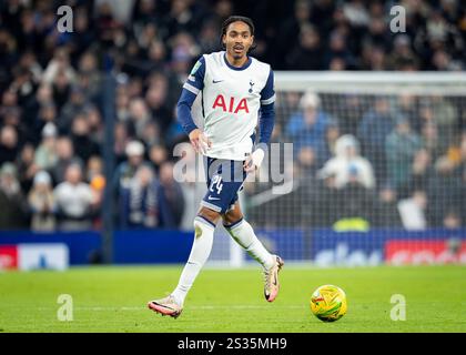 Tottenham Hotspur defender Djed Spence (24) during the Tottenham ...