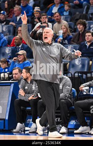 ST. LOUIS, MO - JANUARY 08: St. Bonaventure head coach Mark Schmidt ...