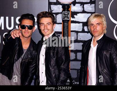 Soren Hansen, David Boyd and Louis Vecchio attending the NewNowNext ...