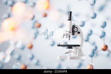 Transparent molecules background, 3d rendering. 3D illustration Stock ...