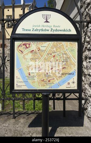 City map of Krakow's former Jewish quarter Kazimierz Stock Photo - Alamy