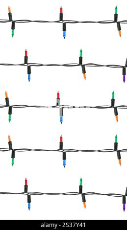 Colorful strand of Glowing Lights. Glowing Lights Stock Photo - Alamy