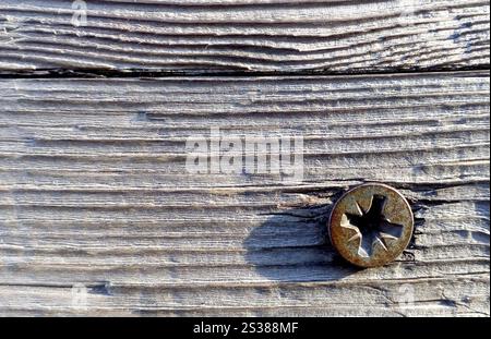 Closeup photography of old and rusty screw Stock Photo - Alamy