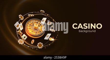 Poker Chips, Casino roulette wheel Stock Photo - Alamy