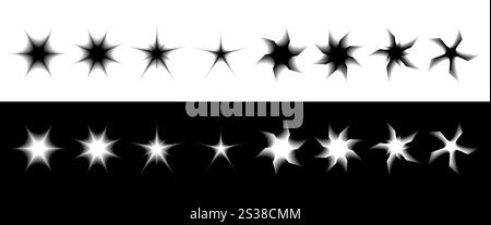 Blurred star shapes collection Stock Vector Image & Art - Alamy
