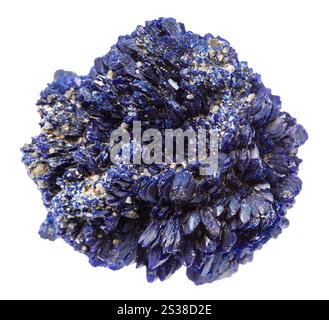 raw Azurite mineral crystals cutout on white background Stock Photo - Alamy