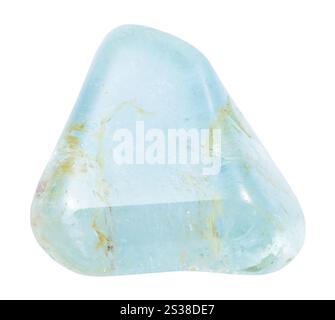 tumbled Topaz gemstone isolated on white Stock Photo - Alamy