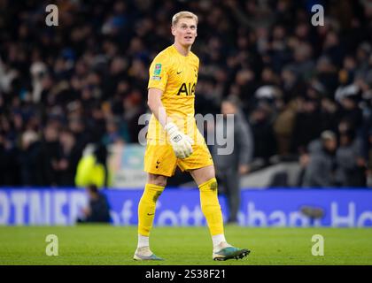 Tottenham Hotspur goalkeeper Antonin Kinsky after during the Carabao ...
