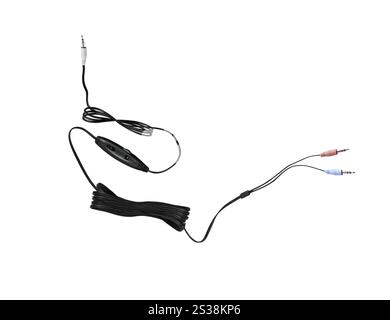 cables for multimedia isolated on white background. cables for ...