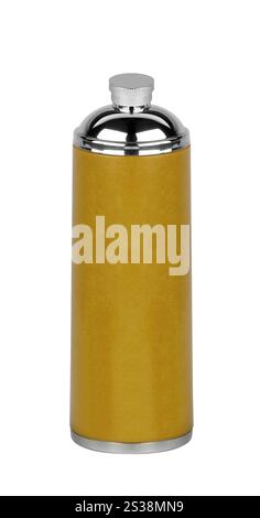 yellow thermos isolated on white background Stock Photo - Alamy