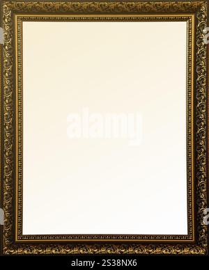Blank wooden photo frame mockup template and christmas decoration on ...