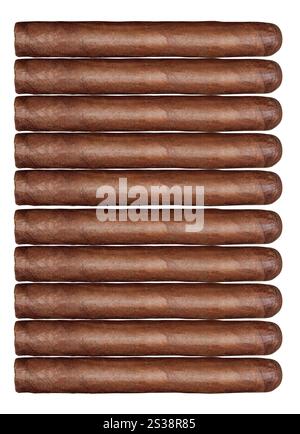 long cigar set isolated on white background. long cigar set Stock Photo ...