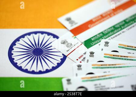 Indian Aadhaar card from Unique Identification Authority of India on ...