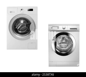 Washing machines isolated on white background. Washing machines ...