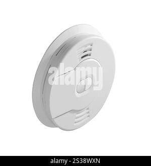 Smoke Detector isolated on white background. Smoke Detector Stock Photo ...