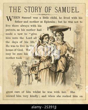 Antique Religious Children's Book the Old Testament Story showing page ...