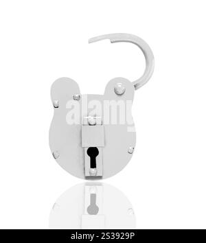 old lock in unlocked state isolated. old lock in unlocked state Stock ...