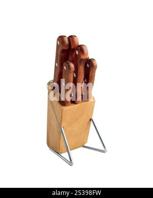 Set of knives isolated on white Stock Photo - Alamy