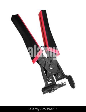 Wire stripper tool and cable isolated on white background Stock Photo ...