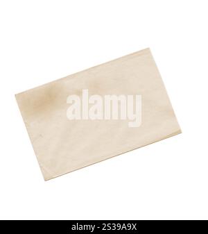 Yellow envelope backside isolated on white background. Yellow envelope ...
