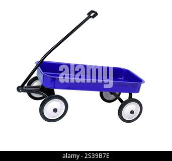 blue Wheelbarrow isolated on white background. blue Wheelbarrow ...