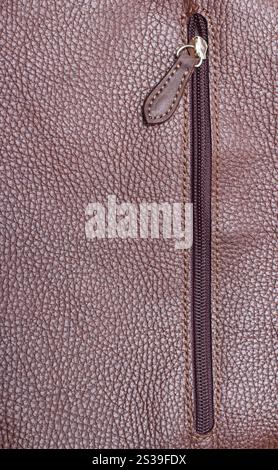 Close up or macro of a brown zipper on white background Stock Photo - Alamy
