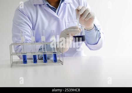Science innovative Male medical or scientific laboratory researcher ...