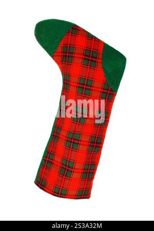 Santa red sock isolated on white Stock Photo - Alamy