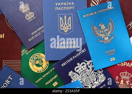 Passports of citizens of different countries of the world Stock Photo ...