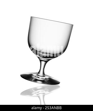Empty glass isolated on white background Stock Photo - Alamy