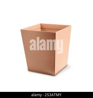 Open carton box isolated on white background. Open carton box isolated ...