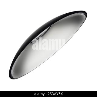 empty clean glass bowl on a white background Stock Photo - Alamy