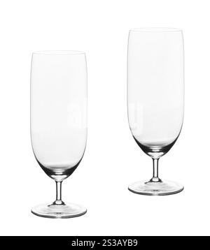 empty wine glass isolated on white background Stock Photo - Alamy