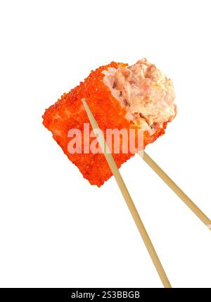 California Roll sushi with smoked eel, cucumber, avocado. Sushi menu ...