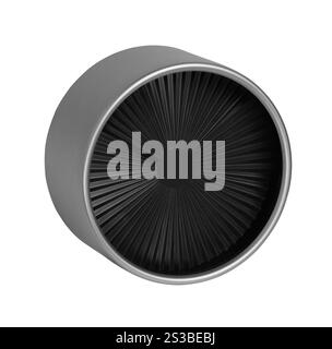Empty metal ash tray on white background Stock Photo - Alamy
