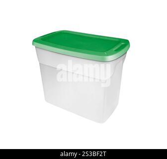 Empty food container isolated on white background Stock Photo - Alamy